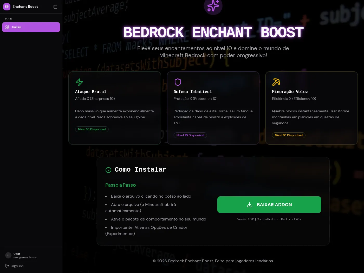 Bedrock Enchant Boost