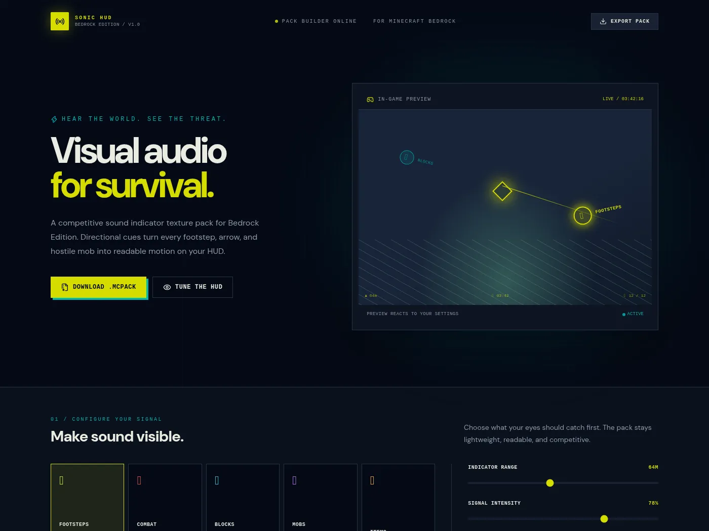 Minecraft Sound Visualizer