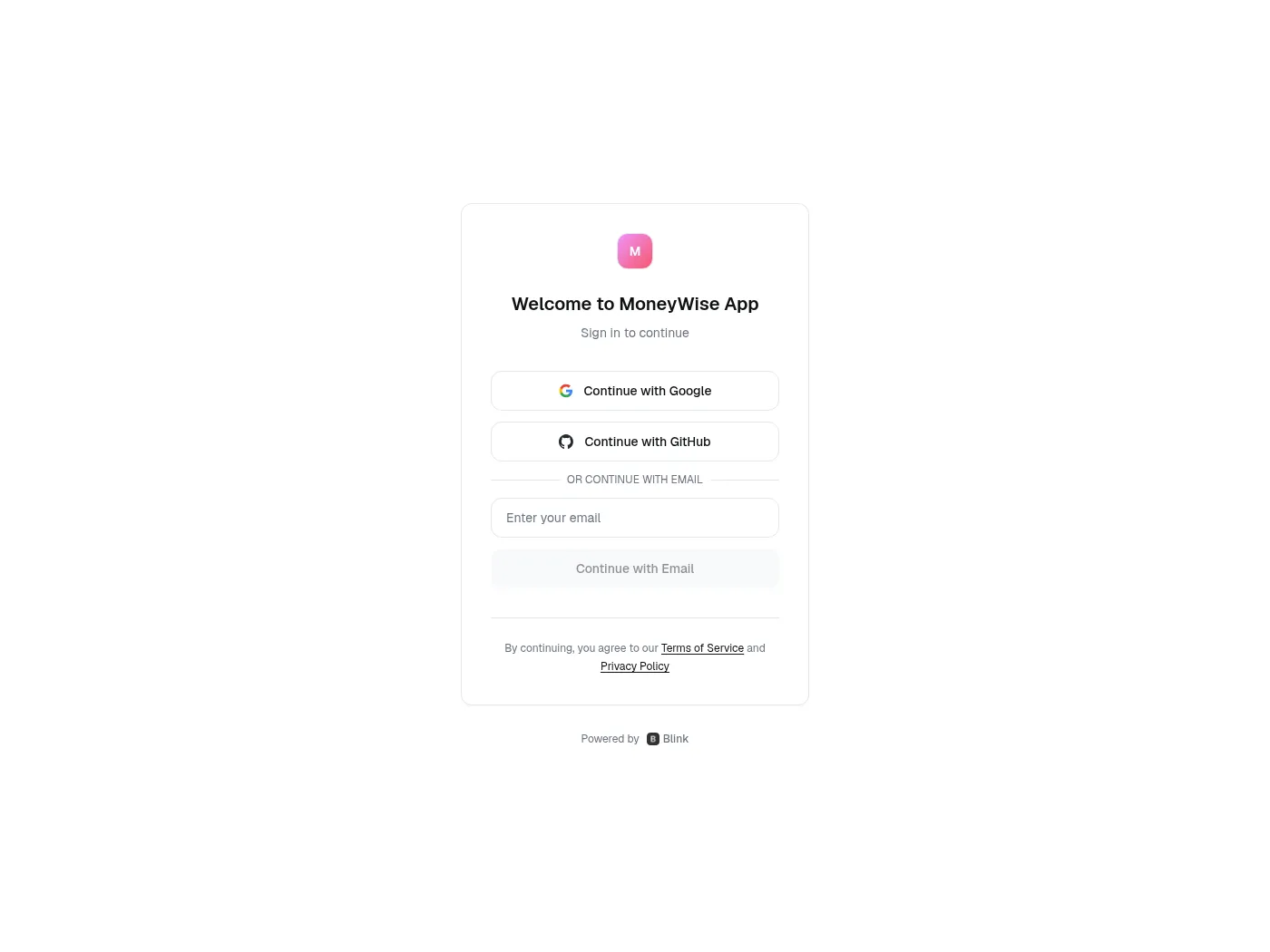 MoneyWise App