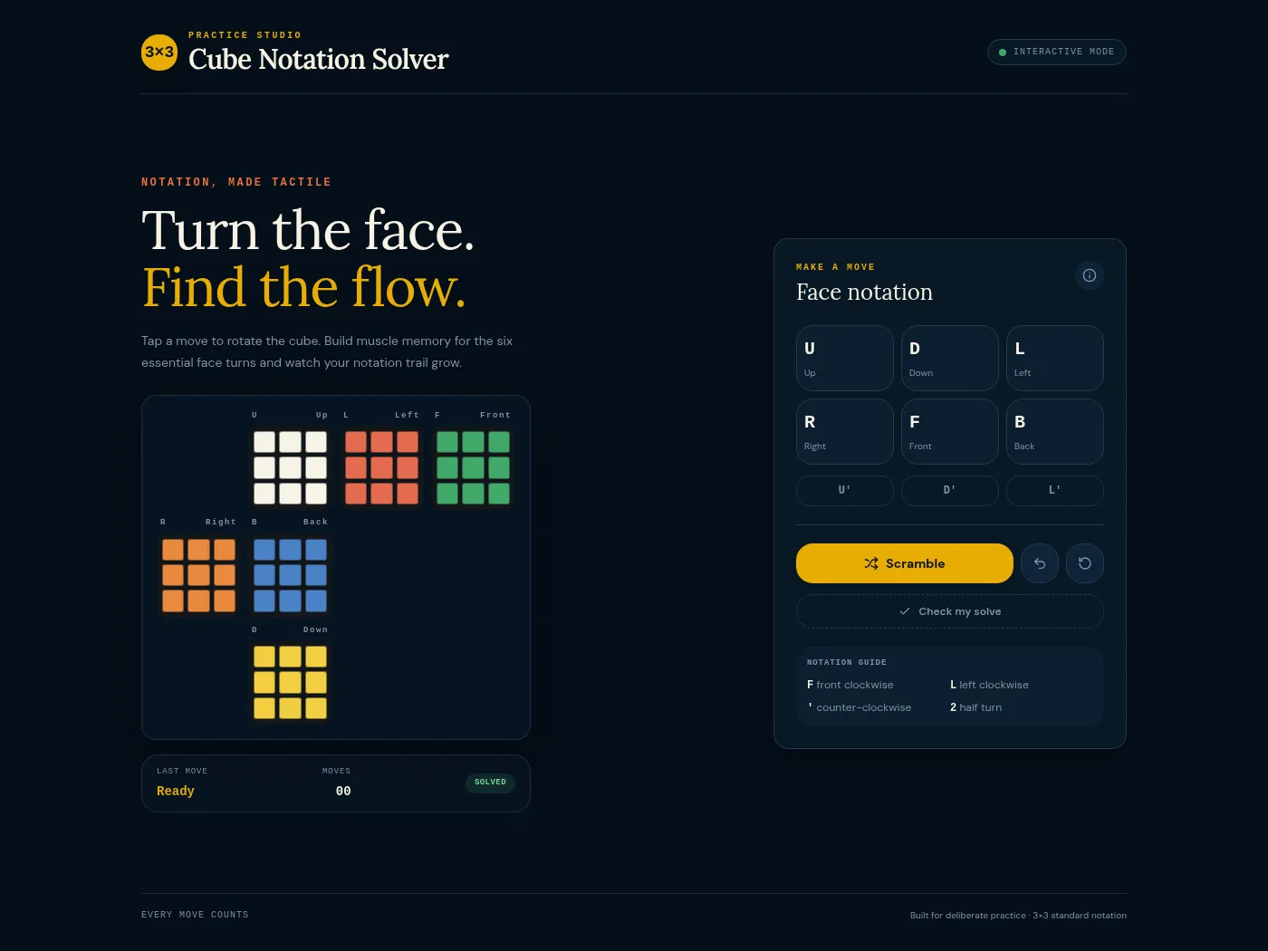 Cube Notation Solver