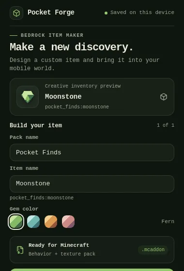 Minecraft Bedrock Mod Maker