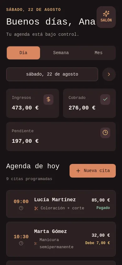 Beauty Salon Scheduler App
