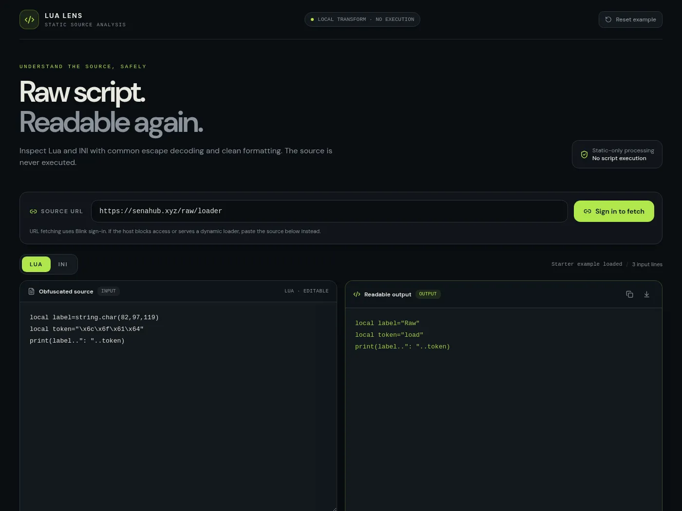 Lua Deobfuscator