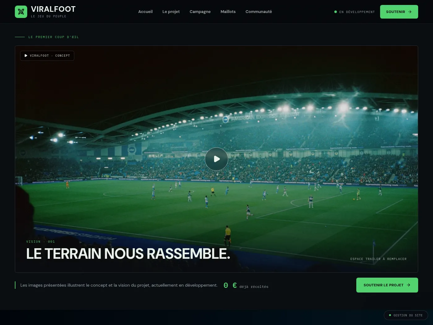 Viralfoot Game Project Site