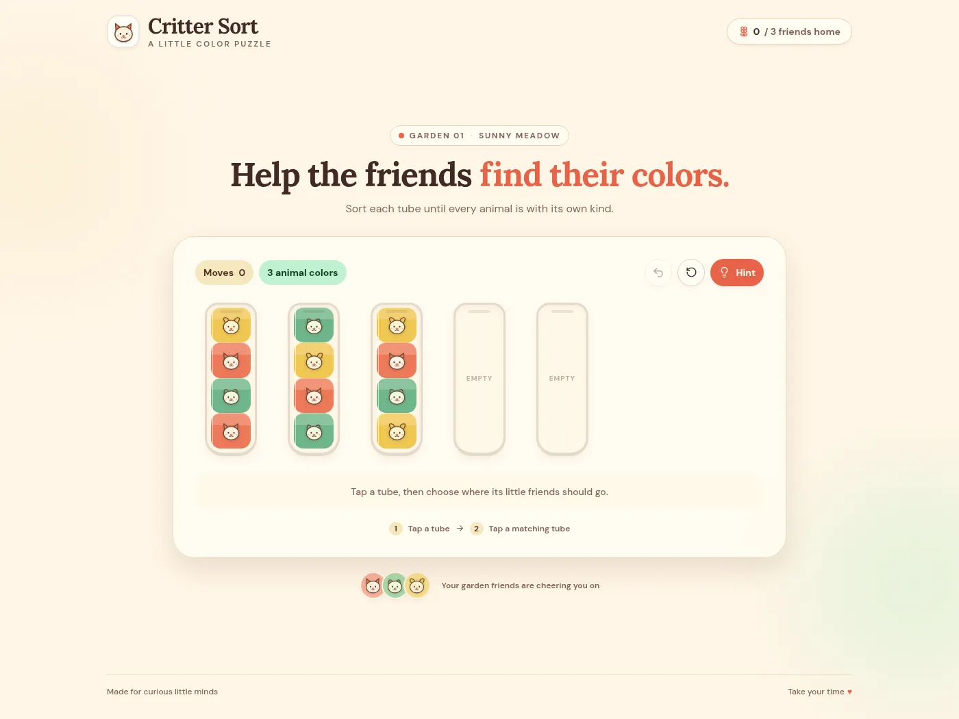 Animal Color Sorter