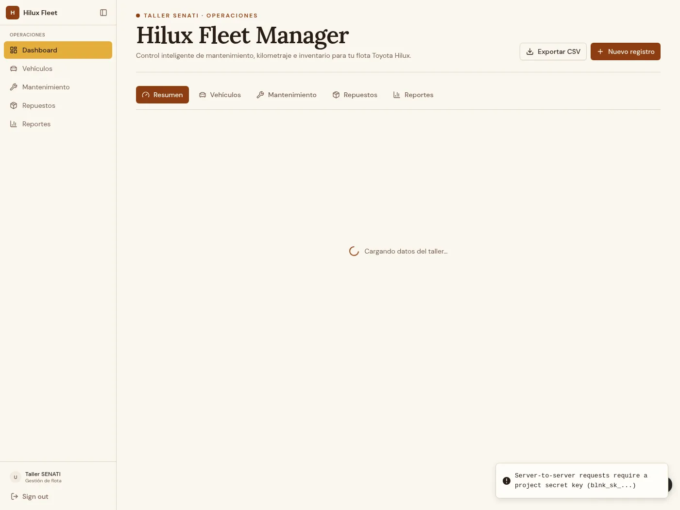 Hilux Fleet Manager