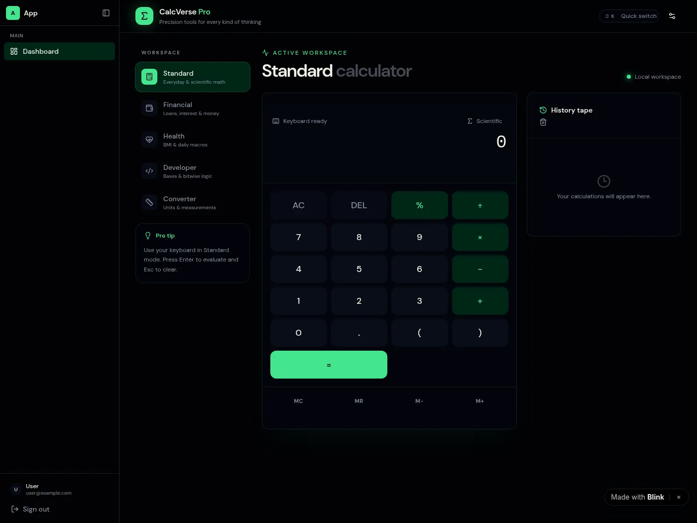 CalcVerse Pro