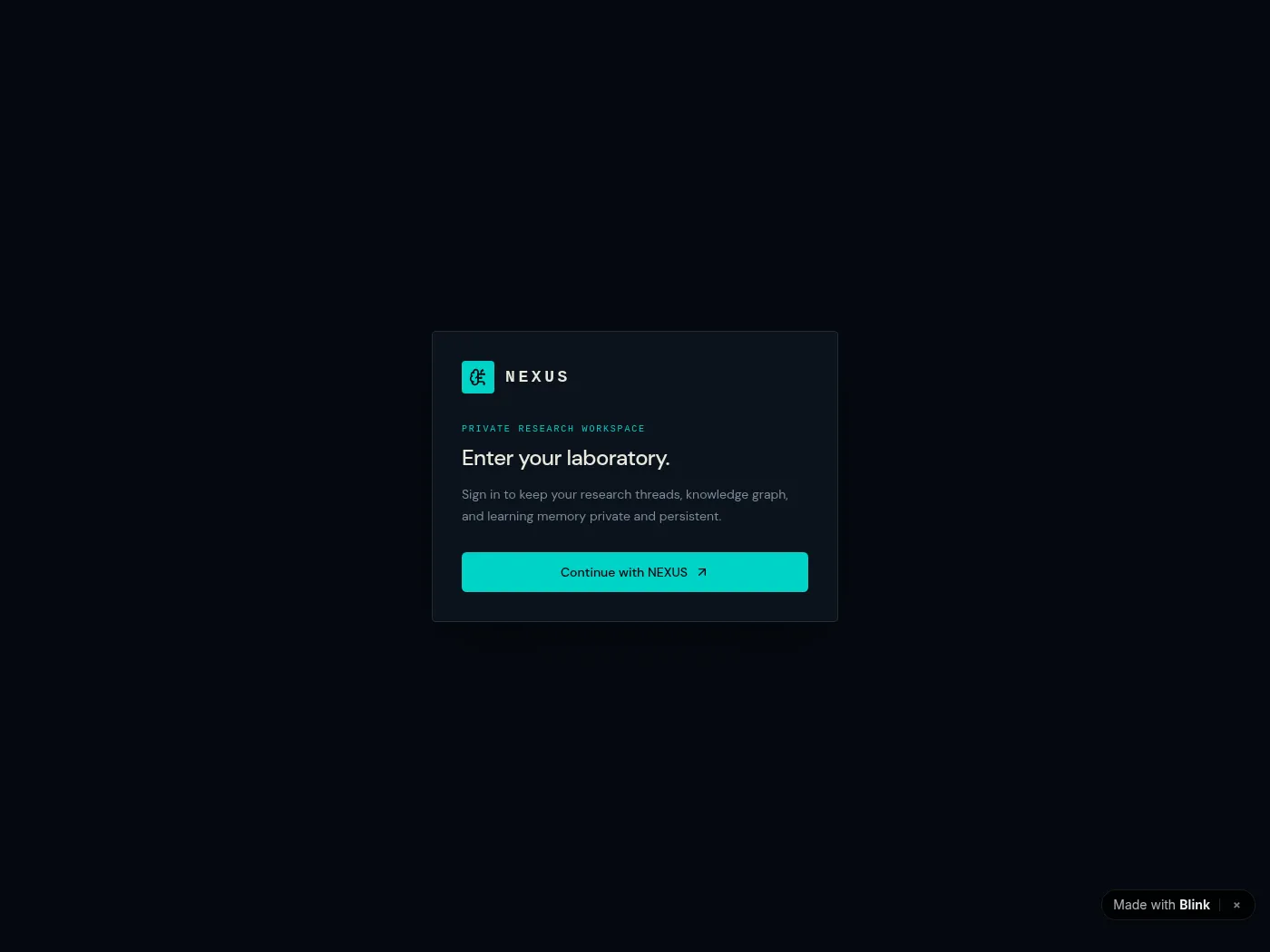 NEXUS — Personal Intelligence OS
