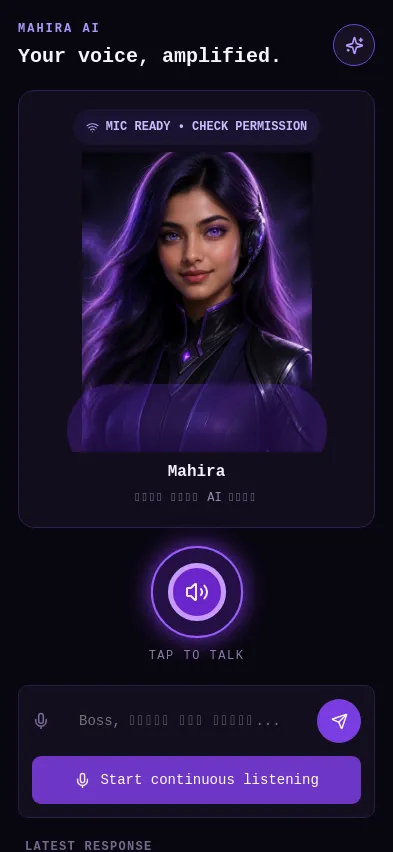 Mahira Voice Assistant
