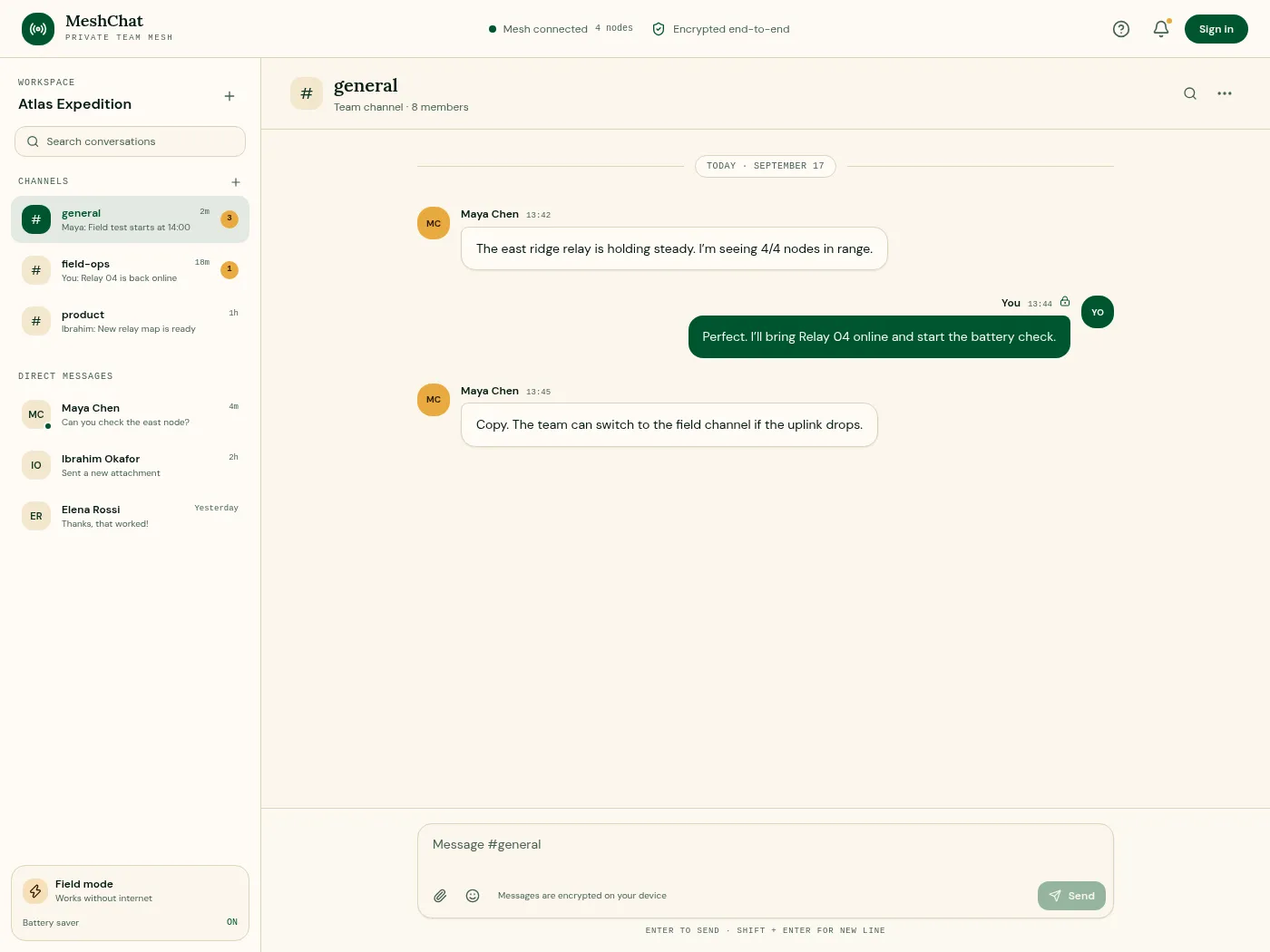 MeshChat Platform