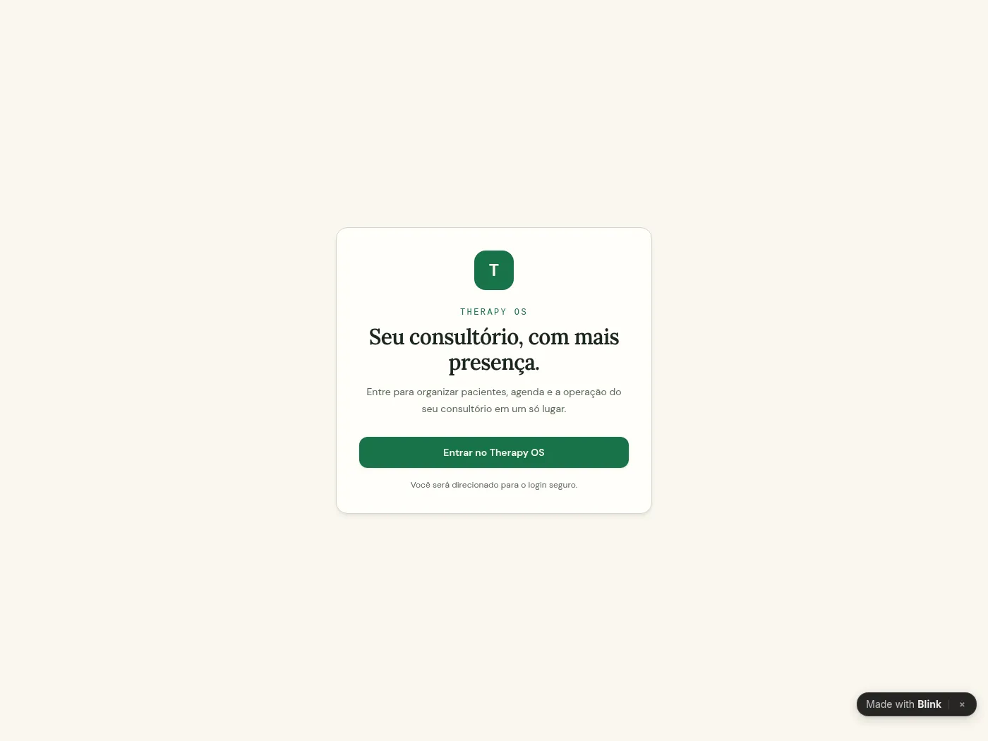Therapy OS SaaS Suite