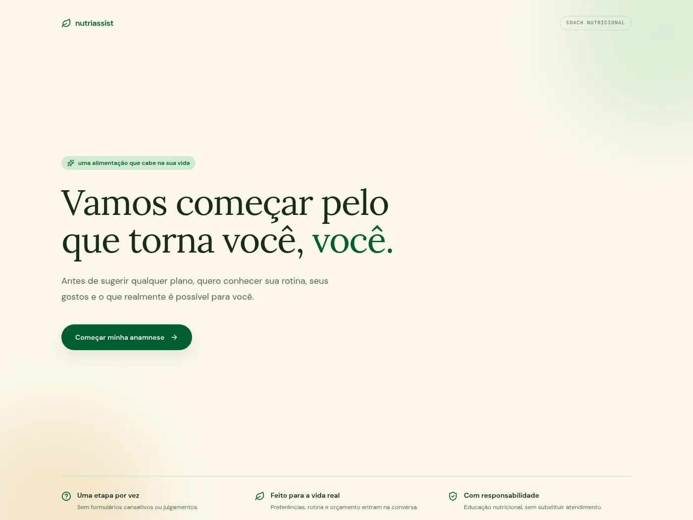 NutriAssist Virtual Coach