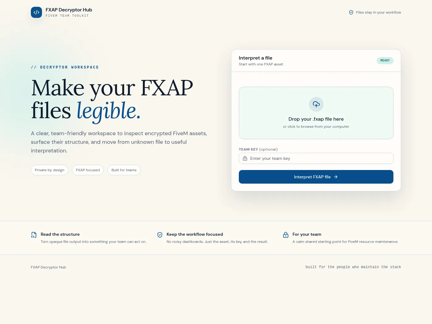 FXAP Decryptor Hub