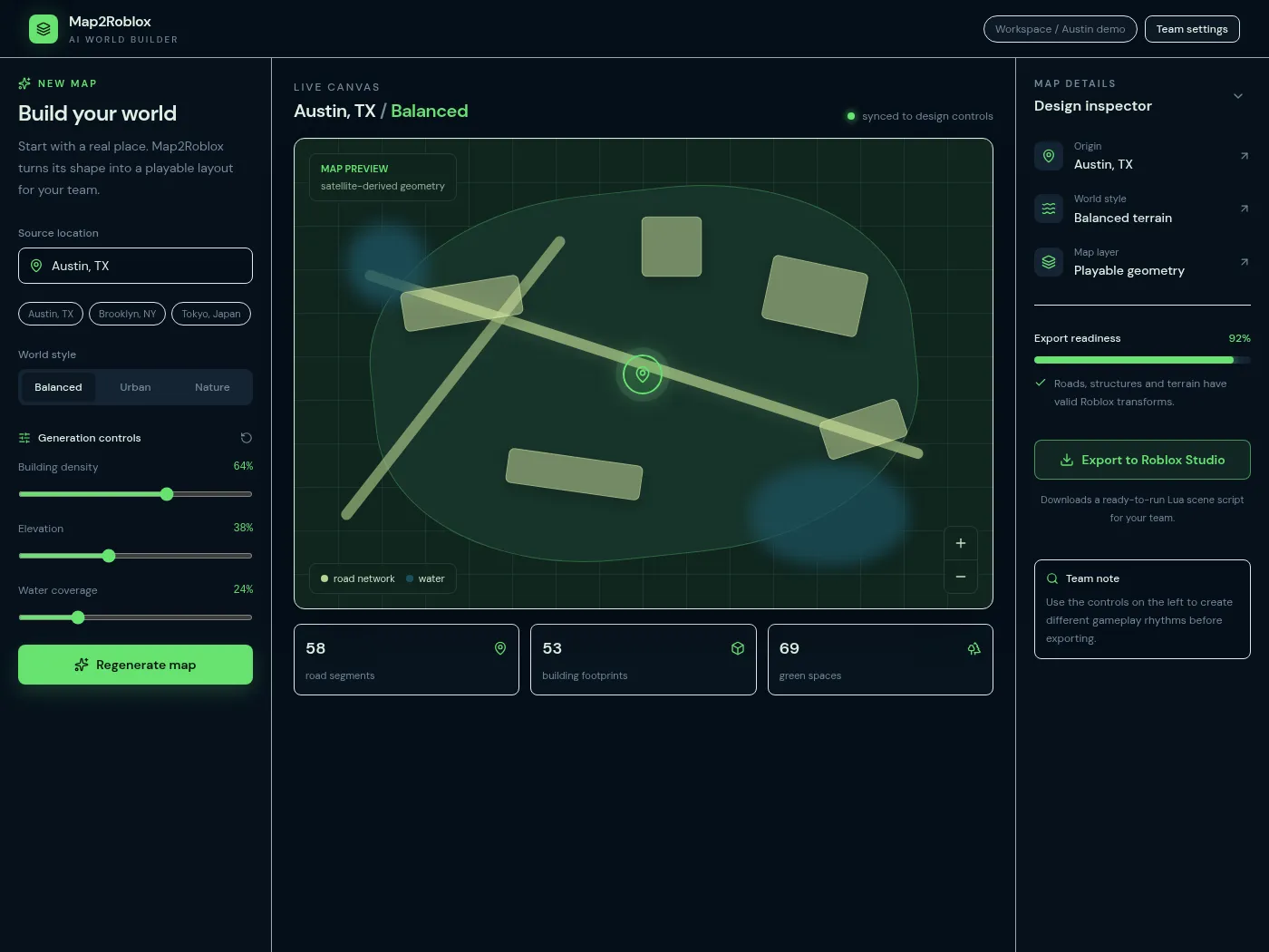 Map2Roblox AI Tool