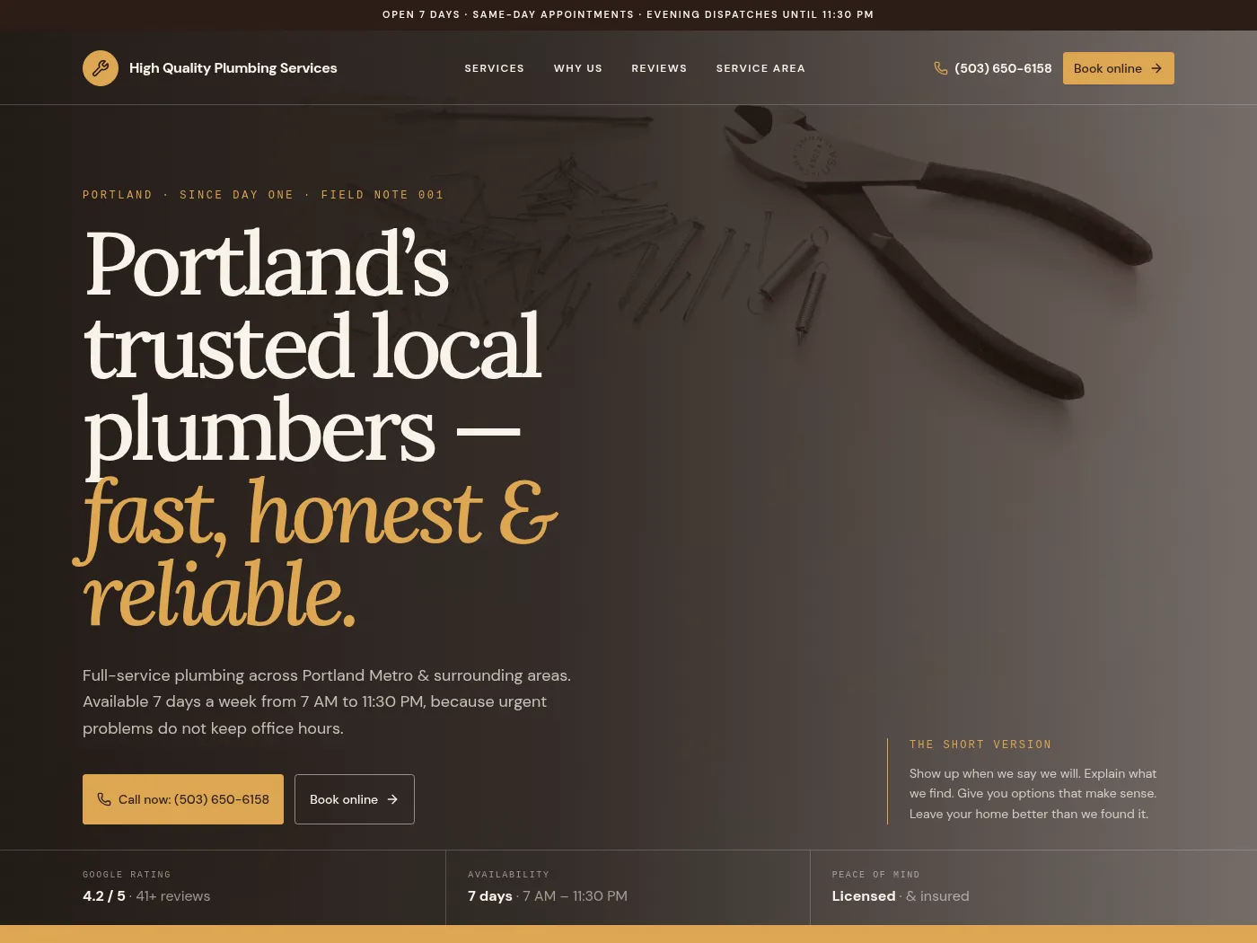 PlumberPro Homepage