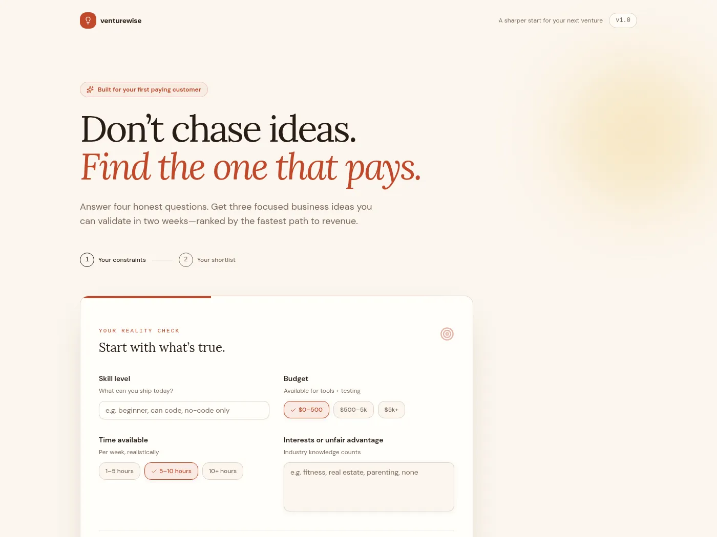 Startup Idea Generator