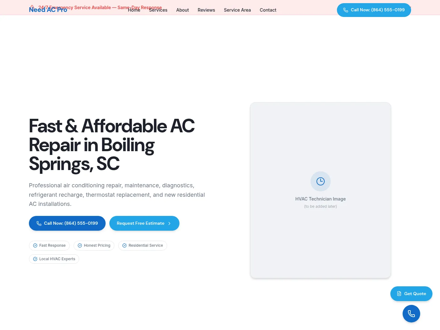 Need AC Pro Website