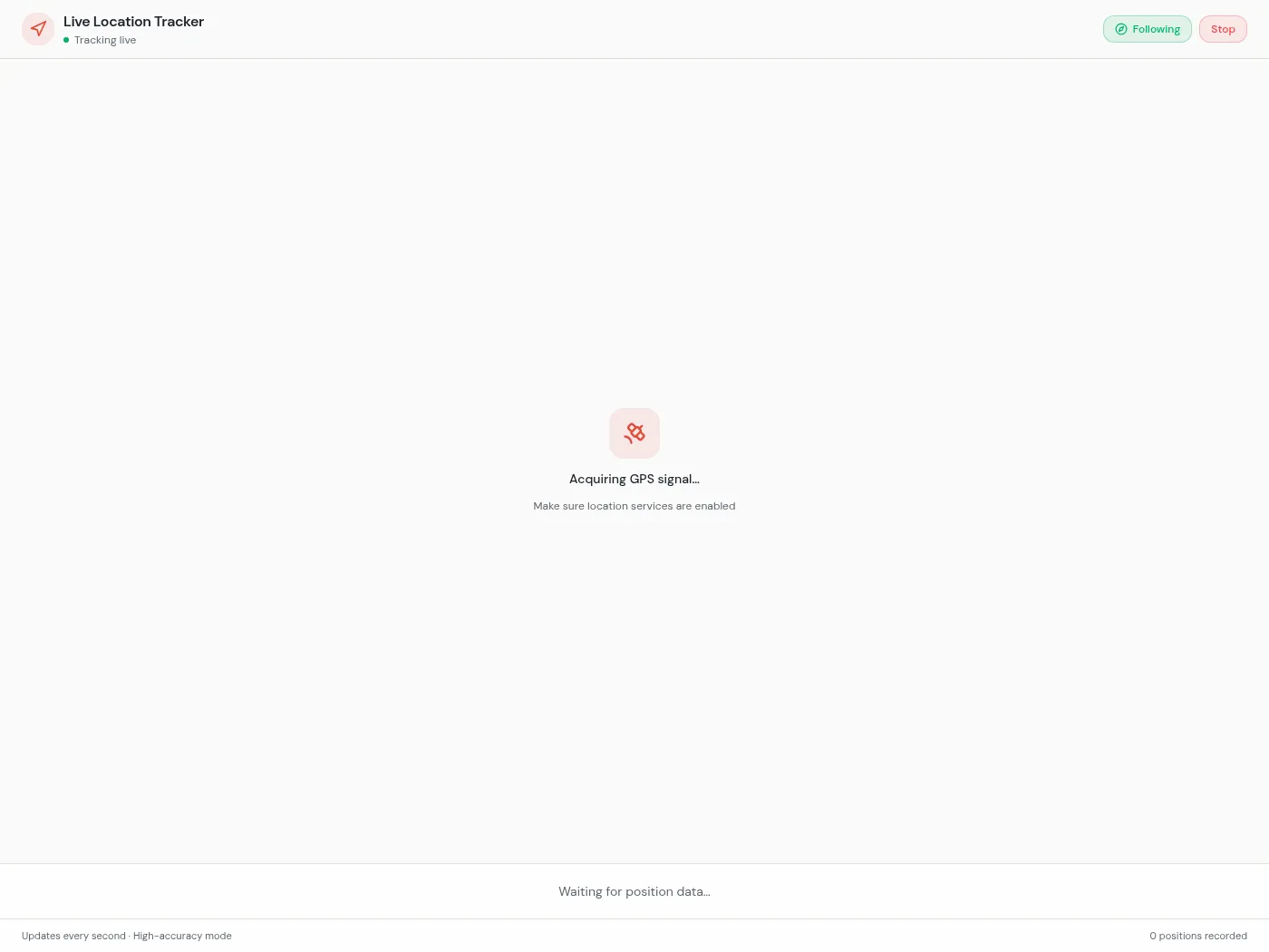Live Location Tracker