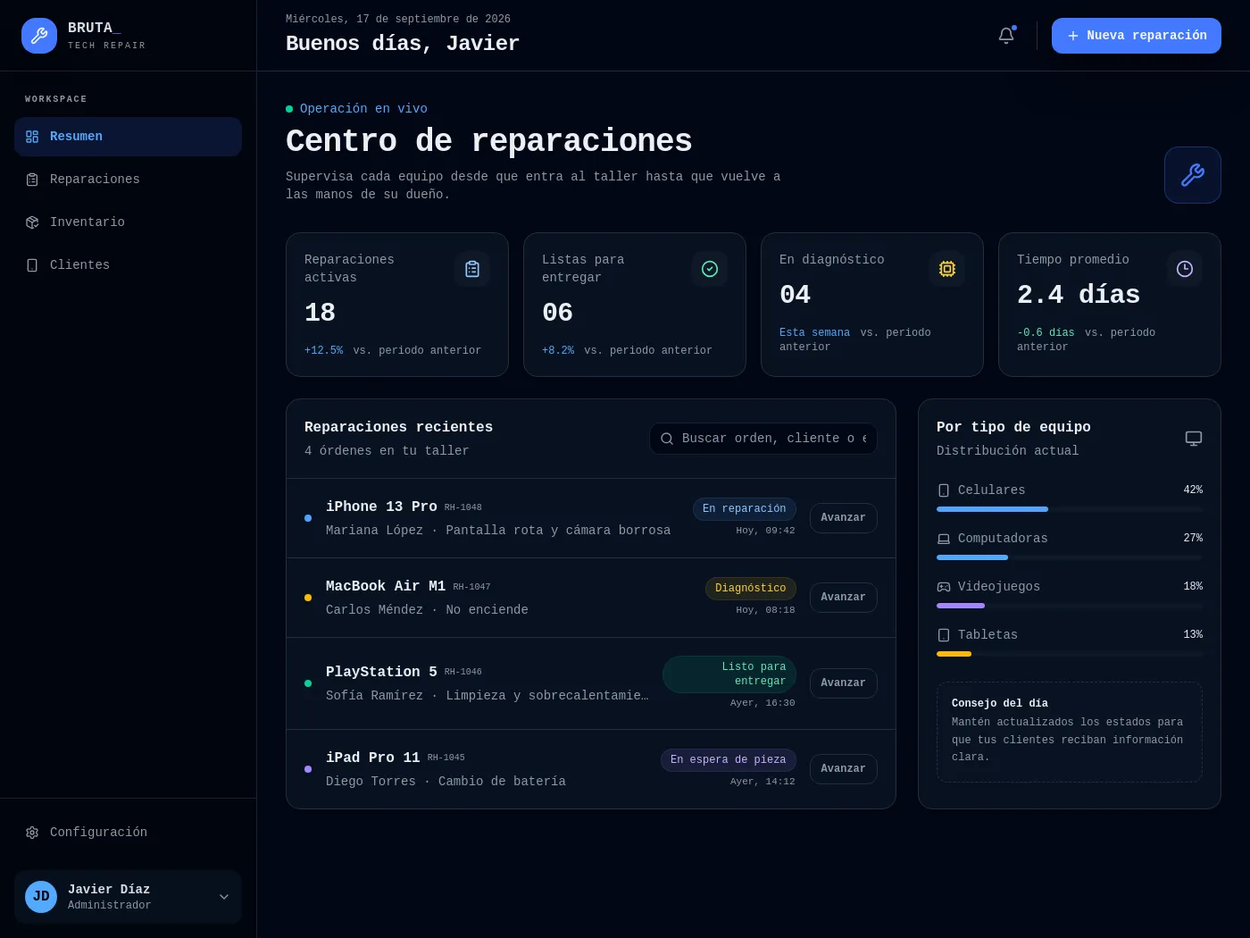 RepairHub Manager