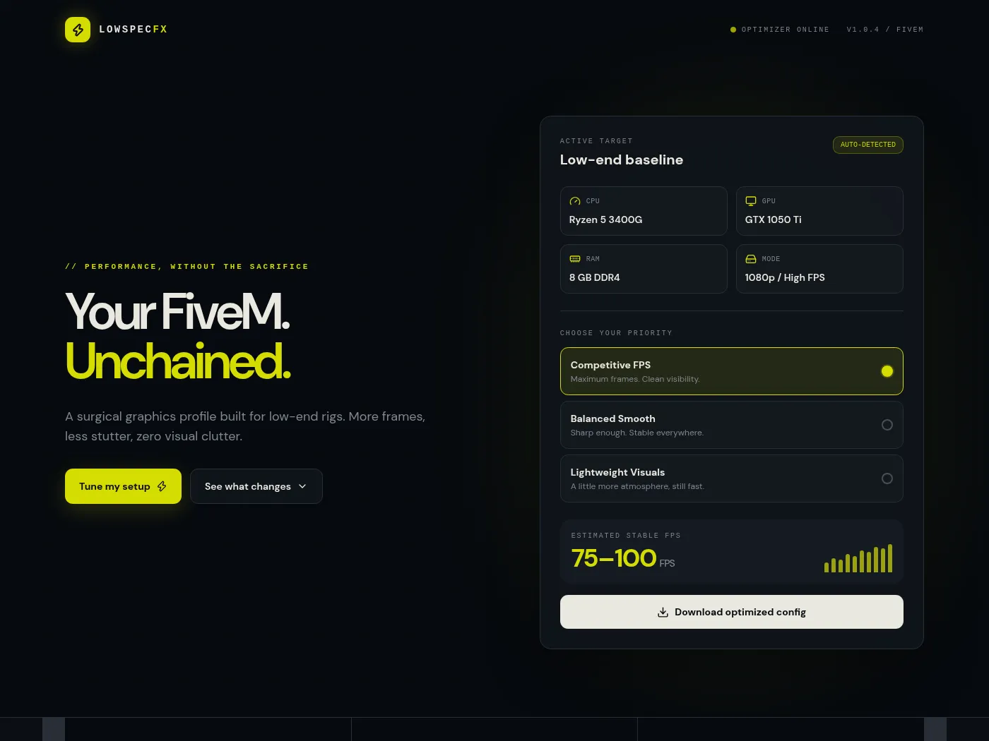 FiveM Low-End Graphics Pack