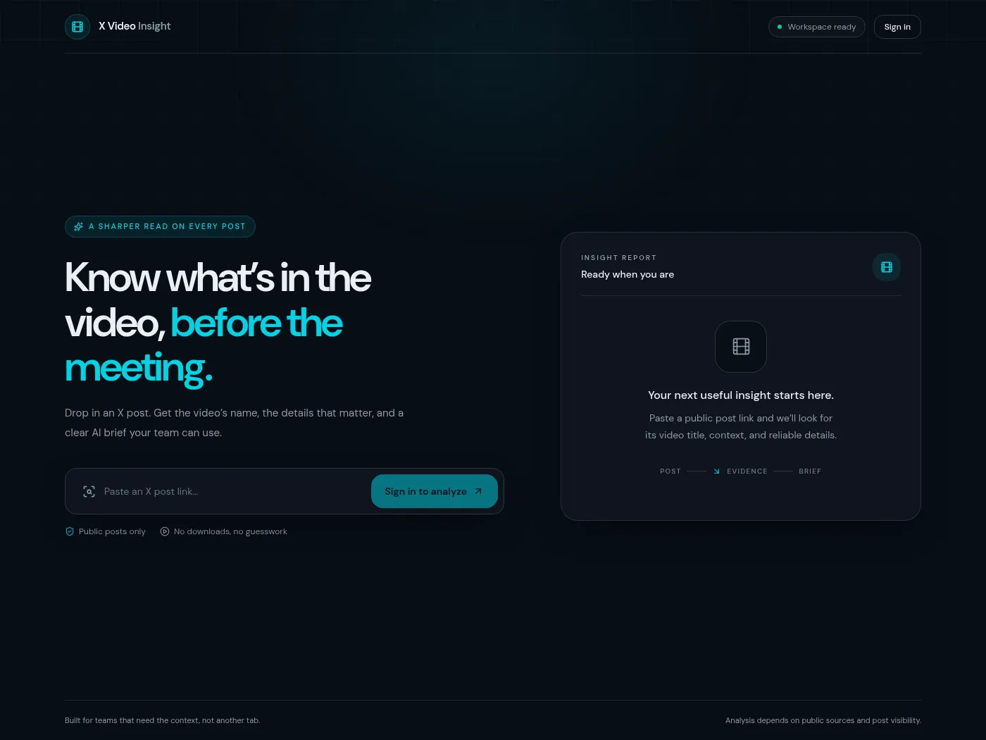 X Video Insight