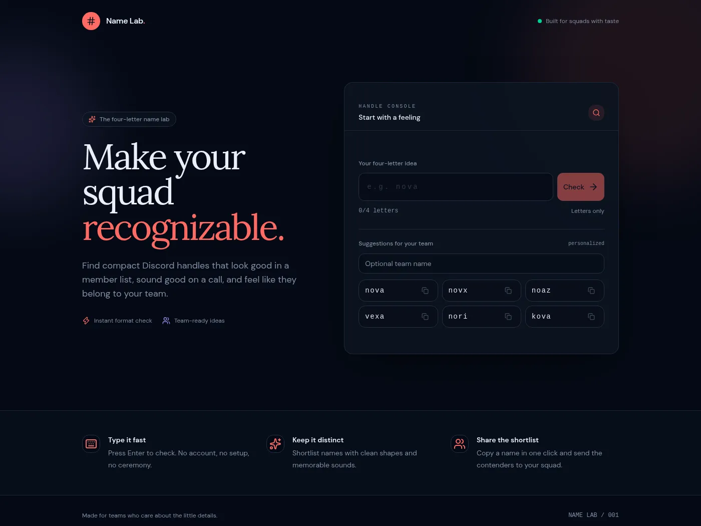 Discord Name Finder