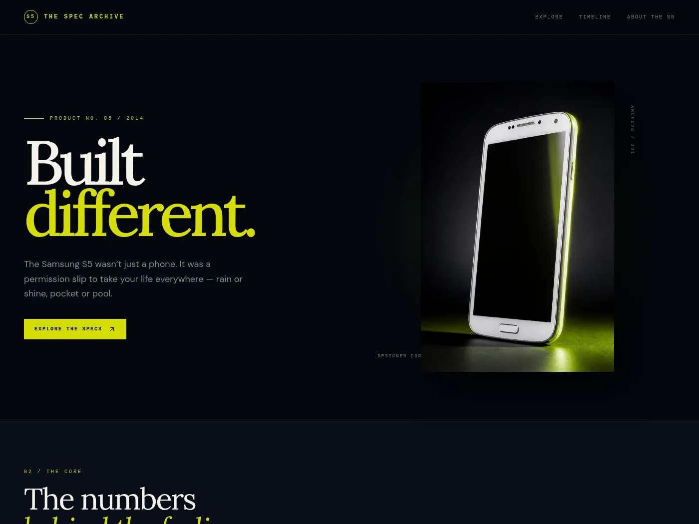 Samsung S5 Product Hub