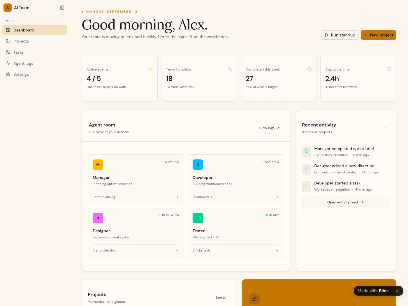 AI Team Workspace
