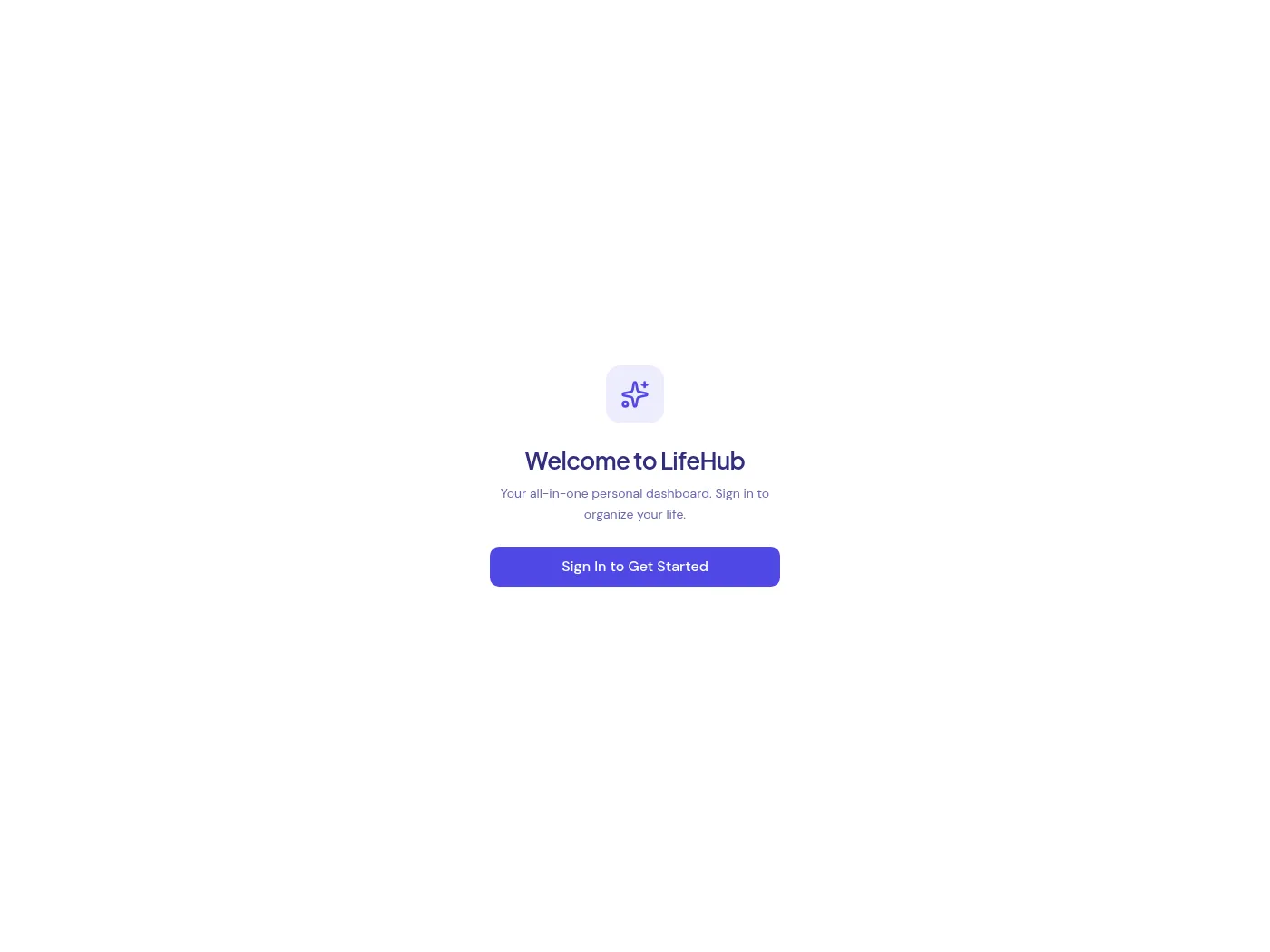LifeHub Dashboard
