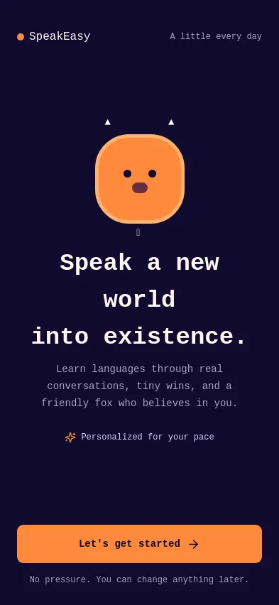SpeakEasy Language App