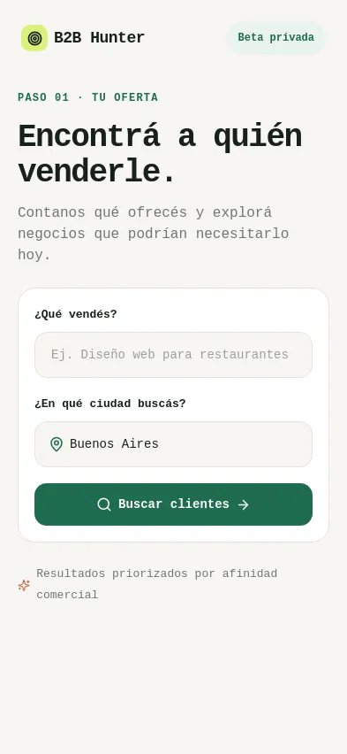 B2B Hunter App