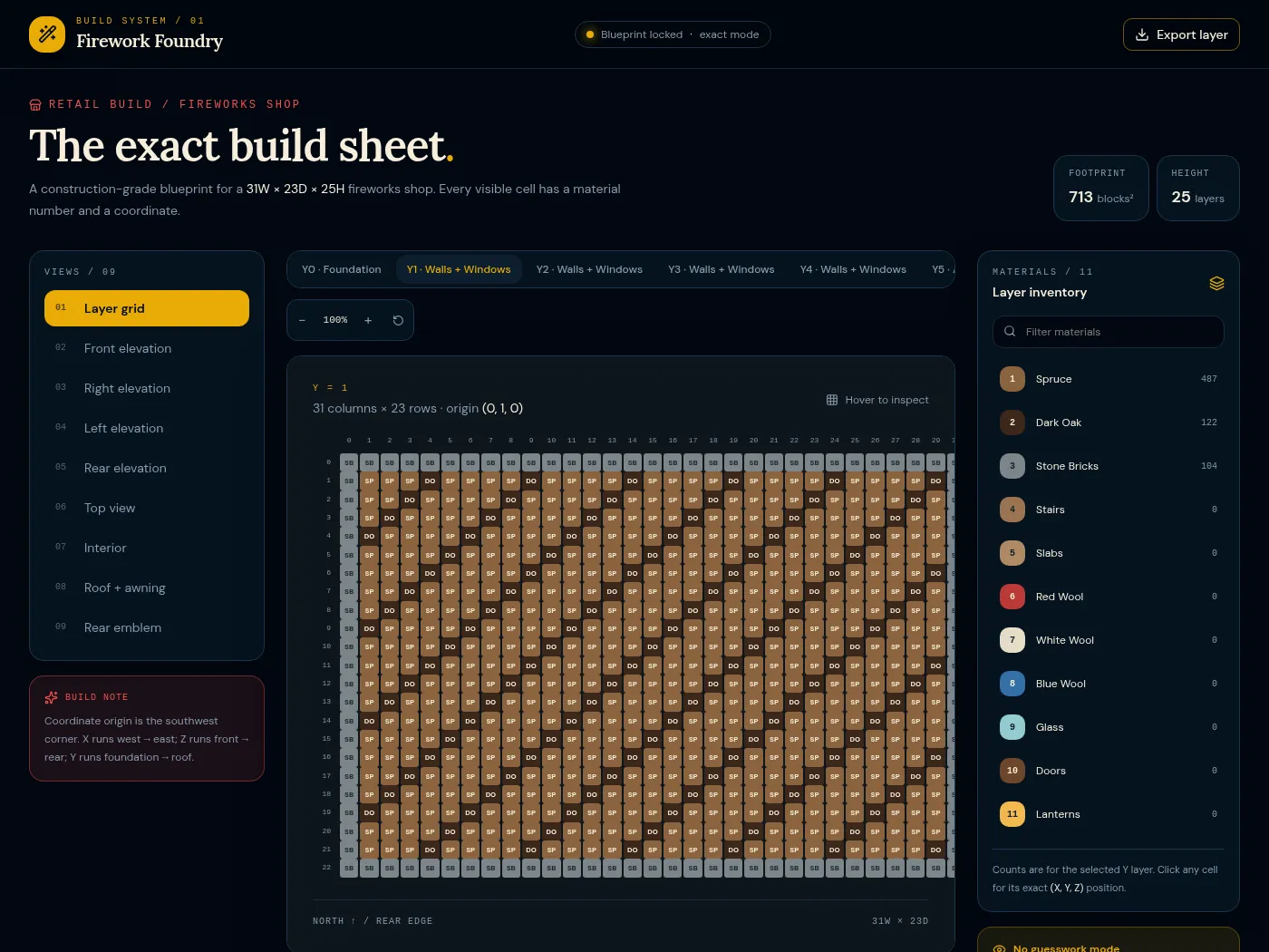 Minecraft Fireworks Builder