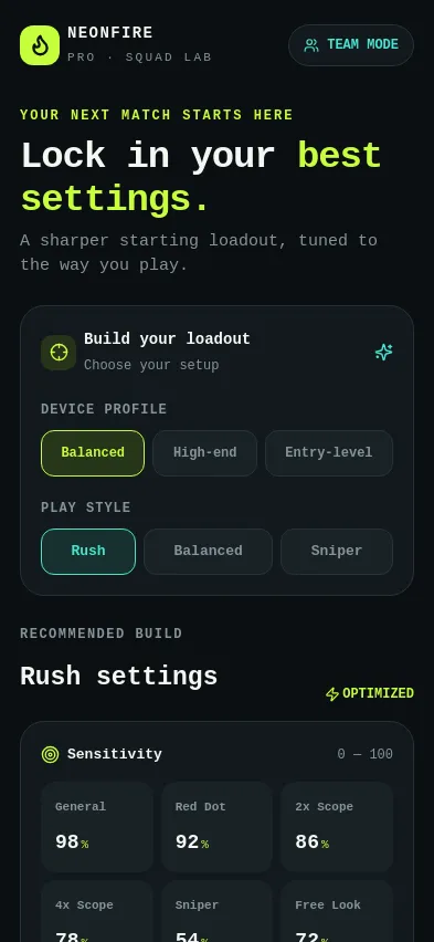 NeonFire Pro App