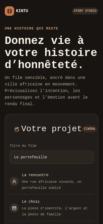 Honesty Cinematic Story
