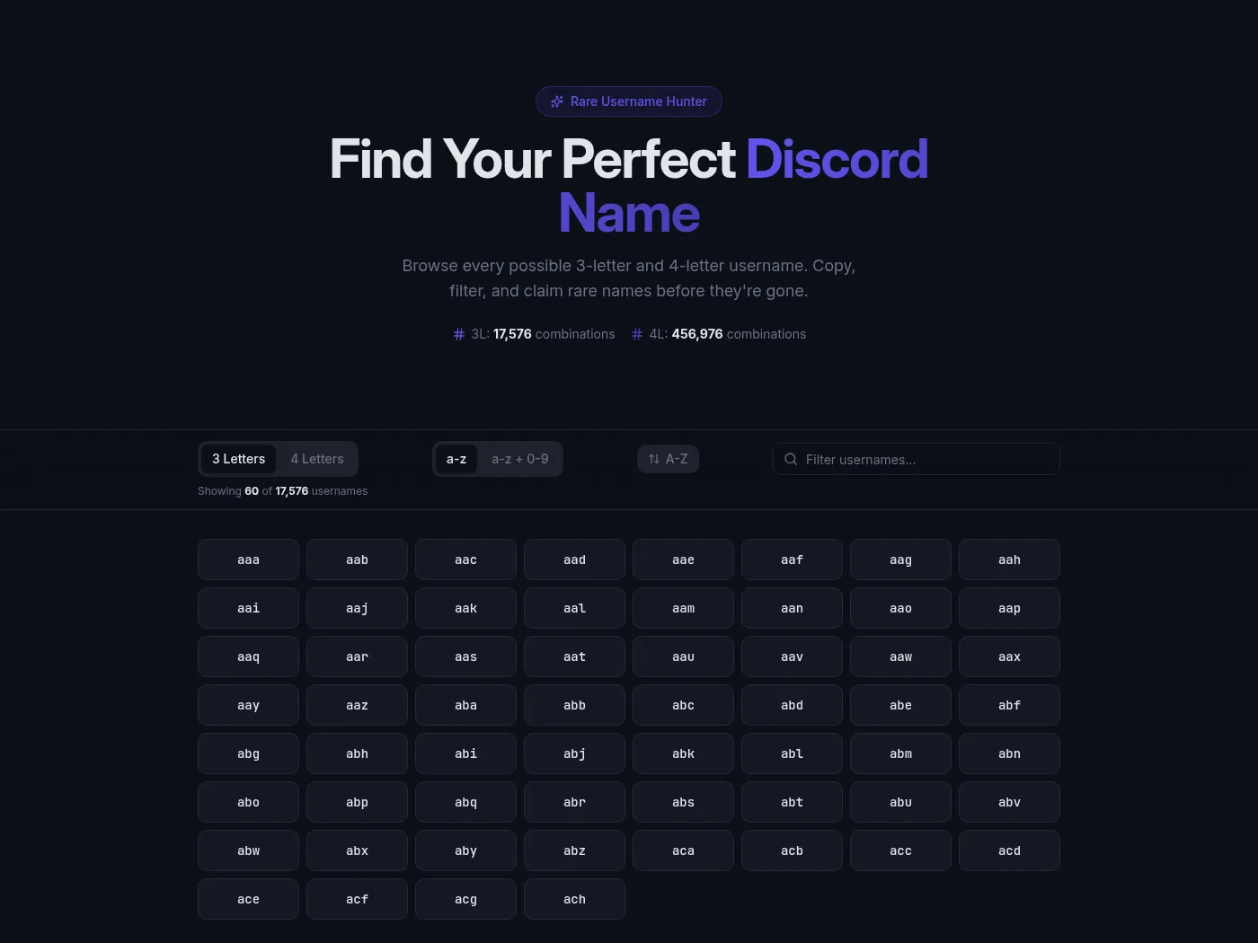 Discord NameFinder