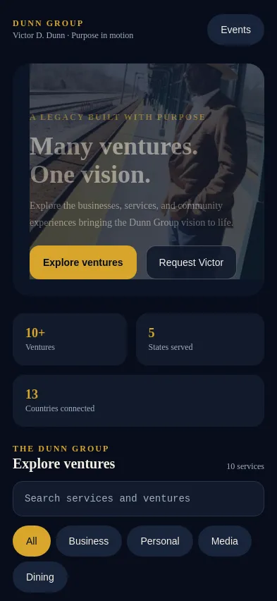 VictorDunn Mobile Hub