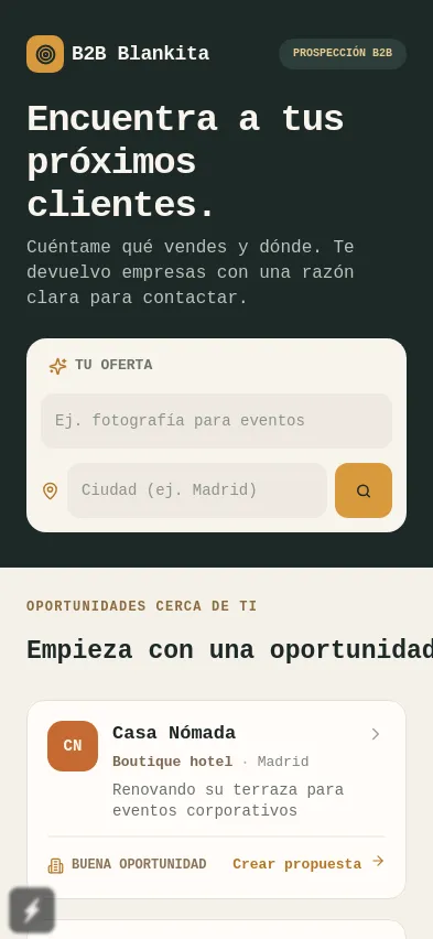 B2B Blankita Connect
