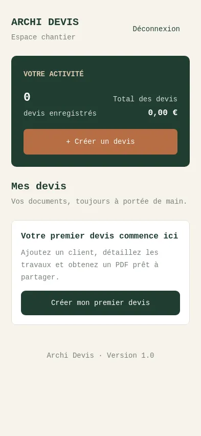 Archi Devis Mobile