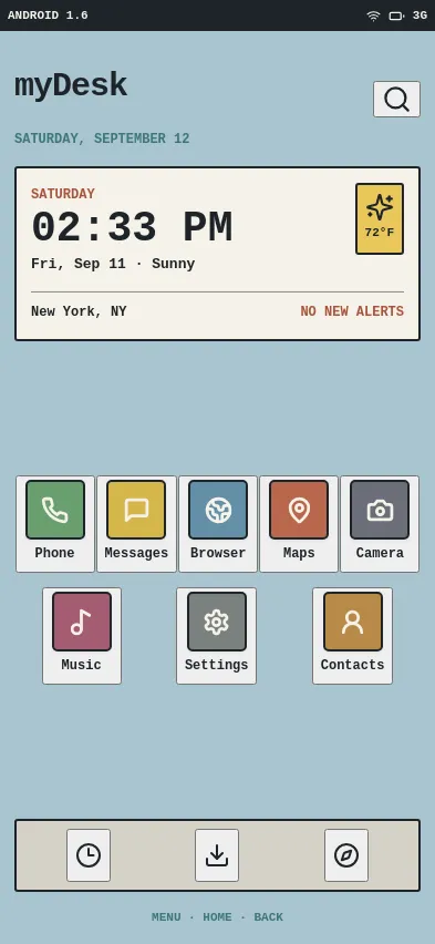 Retro Android Launcher