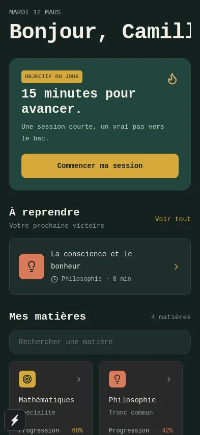 Bac Exam Prep App