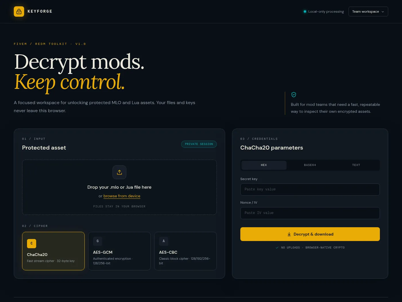 Mod File Decryptor