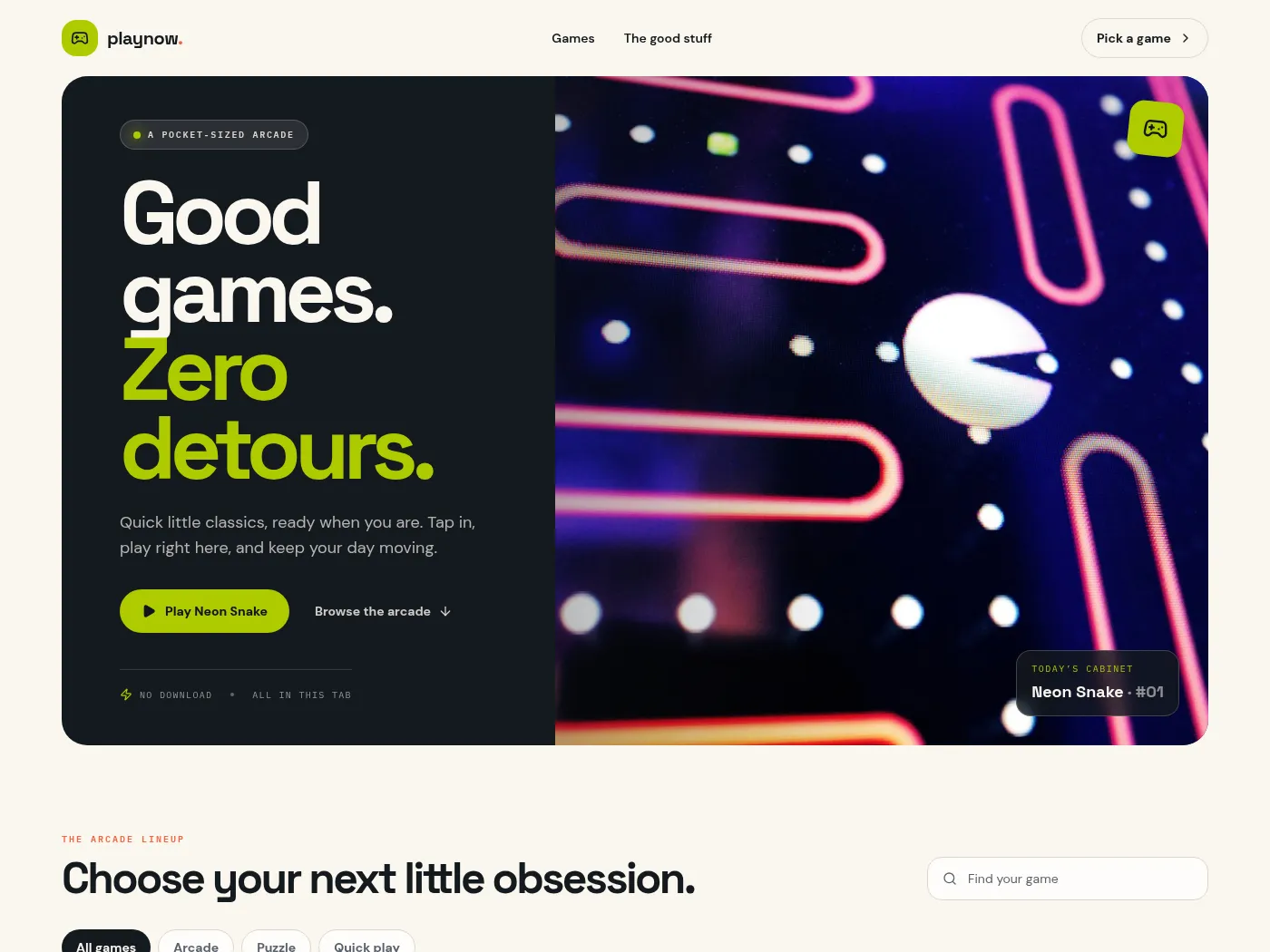 PlayNow Game Hub
