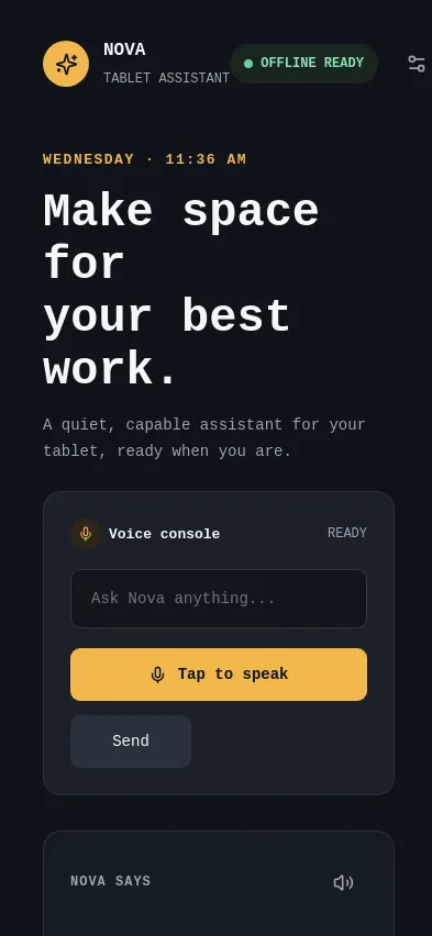 AI Tablet Voice Assistant