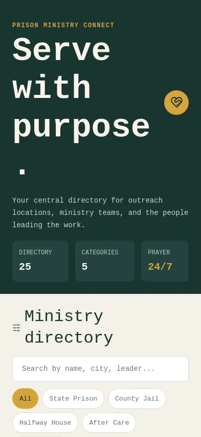 Prison Ministry Connect