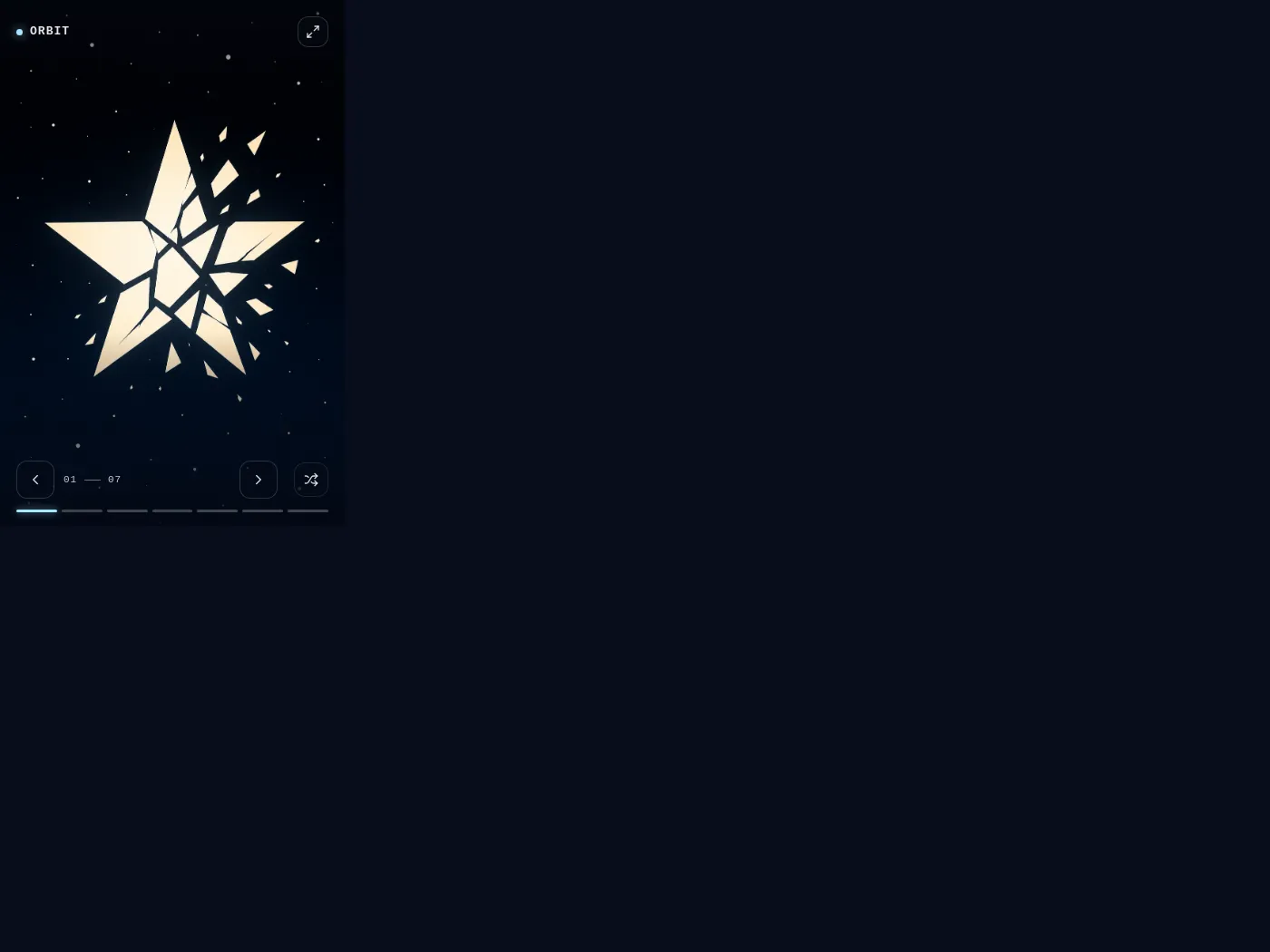 Minimal Space Art Viewer