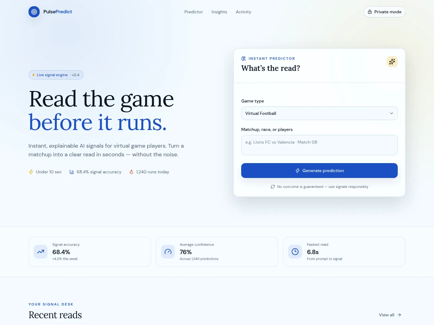 Virtuals AI Predictor