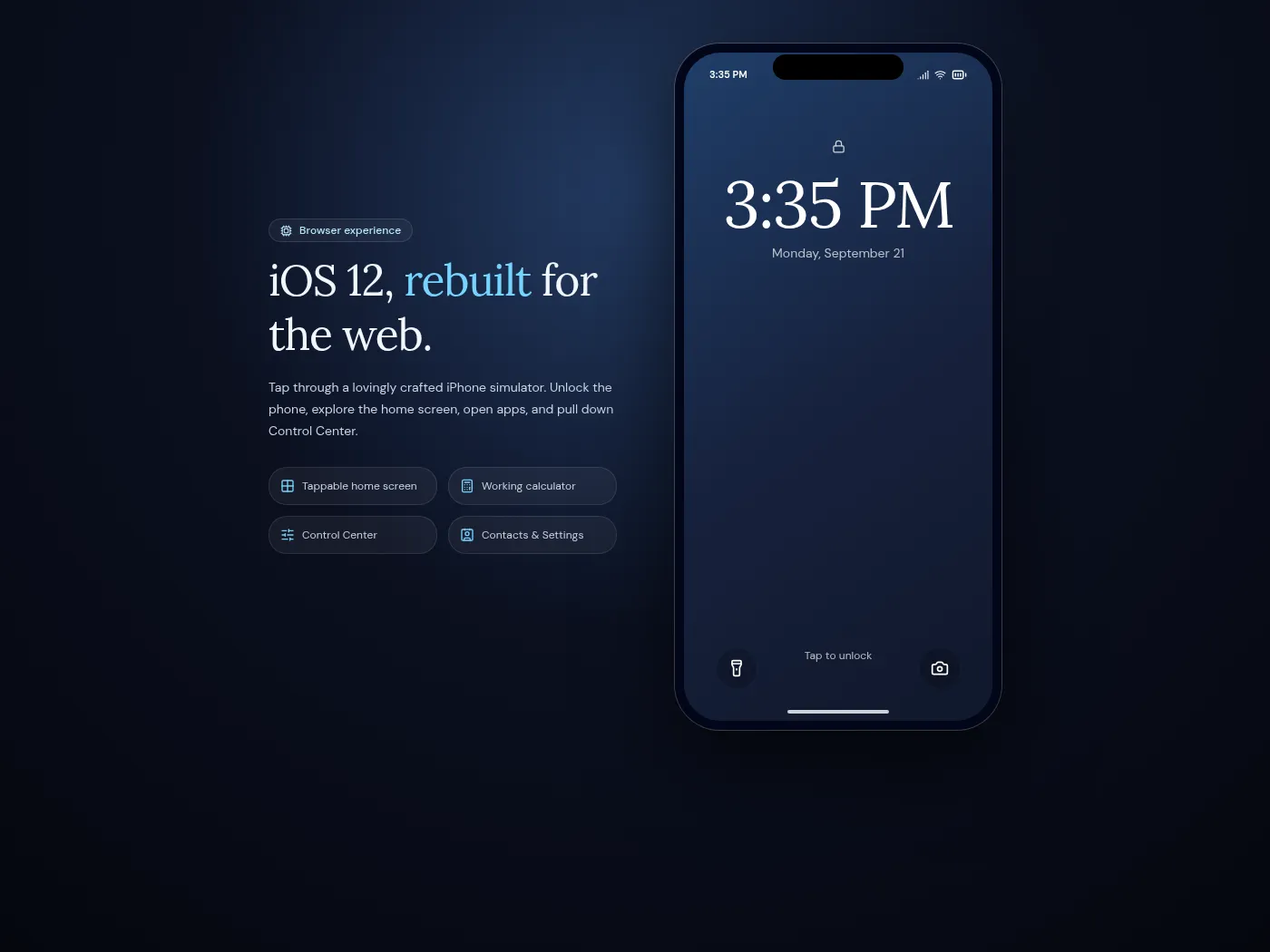 iOS 12 Simulator