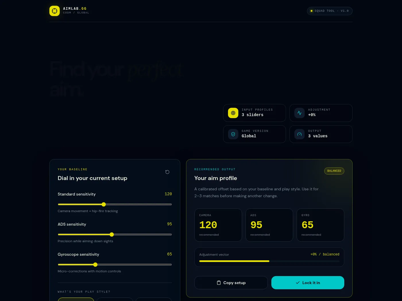 CODM Sensitivity Optimizer