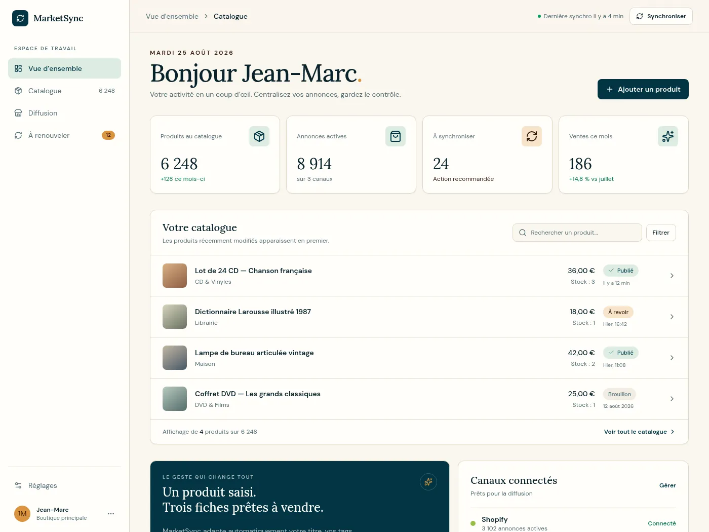 MarketSync Manager