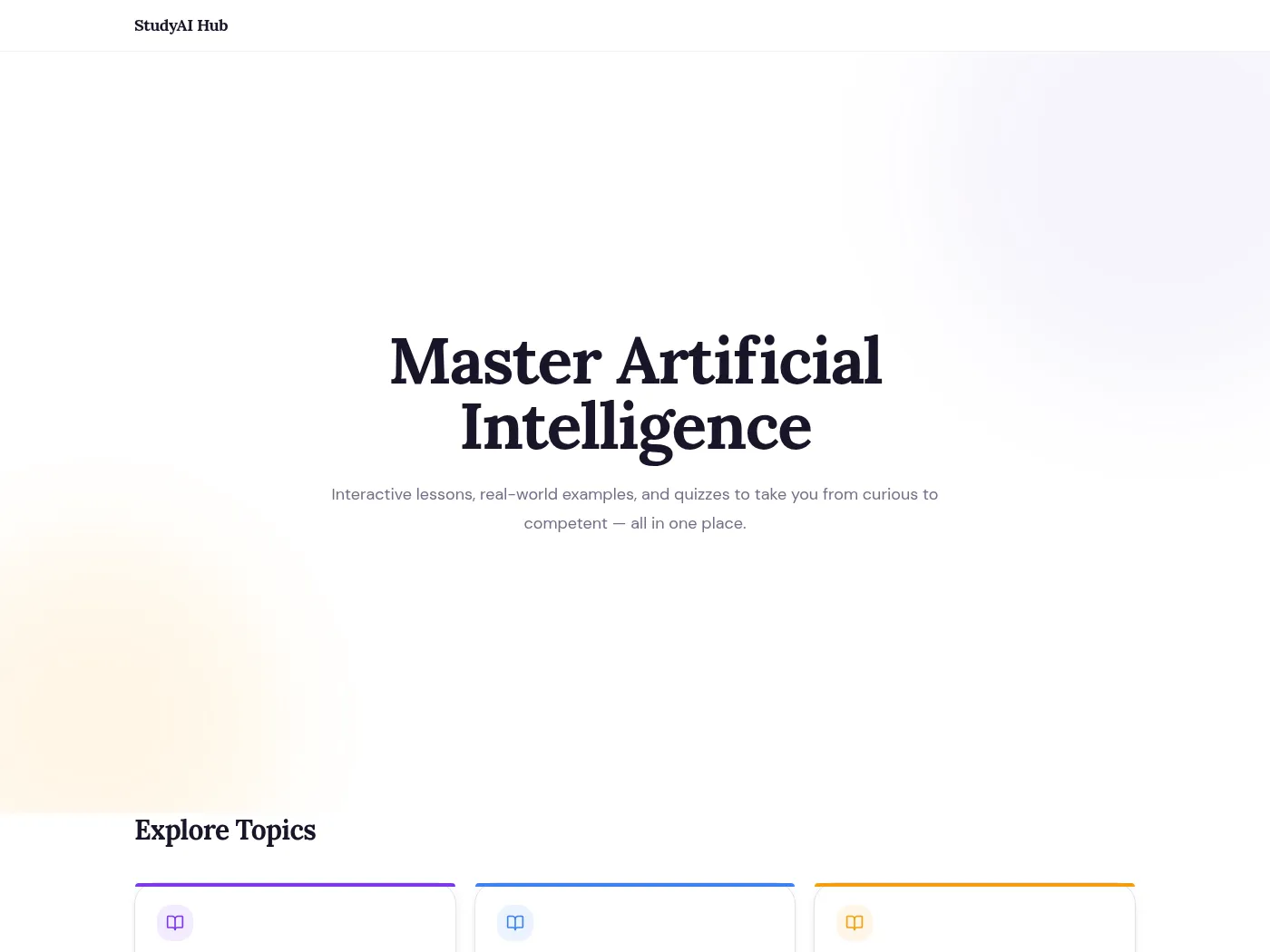 StudyAI Hub